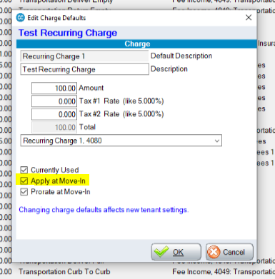 Move In - Recurring Fees – StoreEase